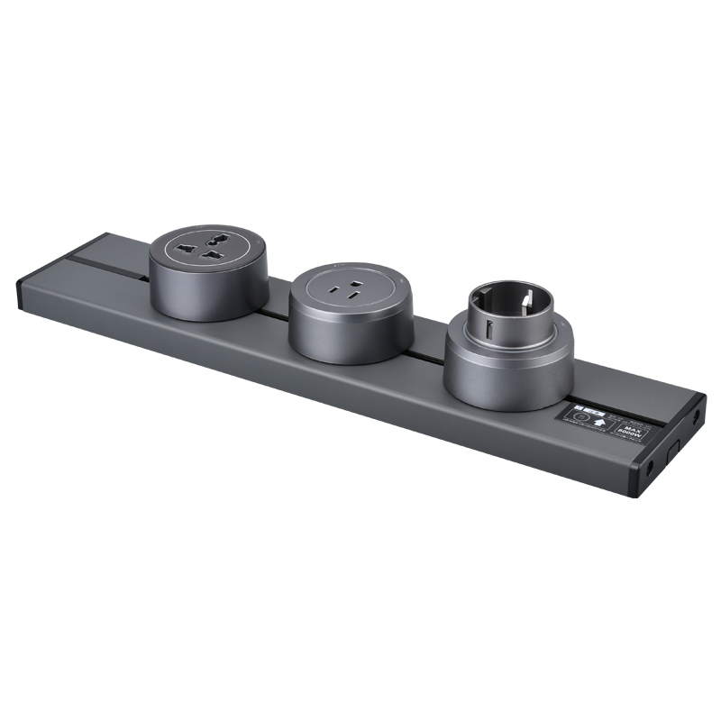 Aluminum Wall Track Socket Recessed Track EU Removable Modular Power ...